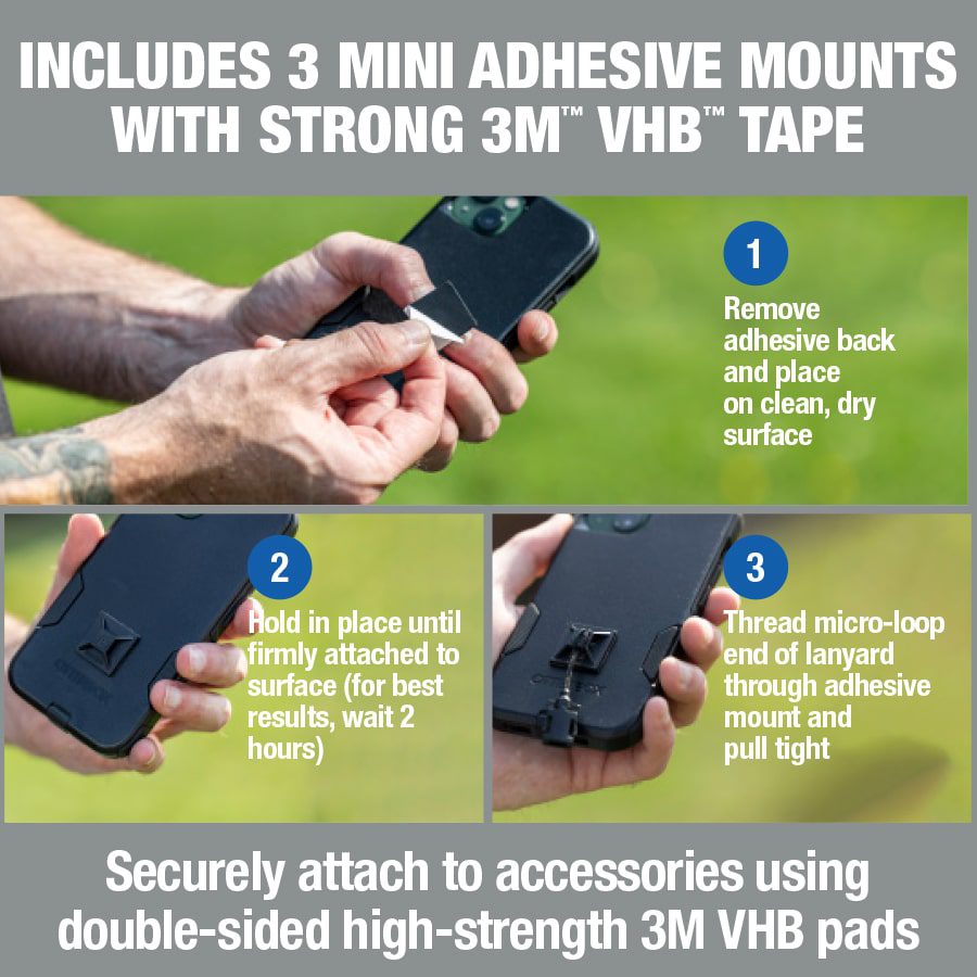 3701 Mini Adhesive Mount Replacements 0.9kg - 10 Pack > Pryme Australia